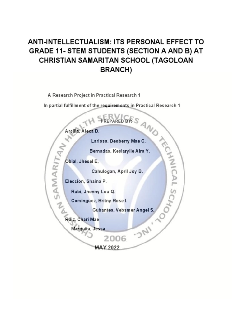 Final PR | PDF | Shame | Knowledge