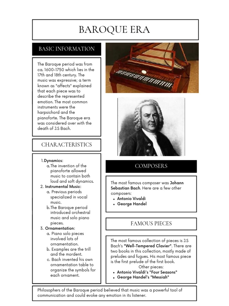 Baroque Period Outline 2022-2023 | PDF