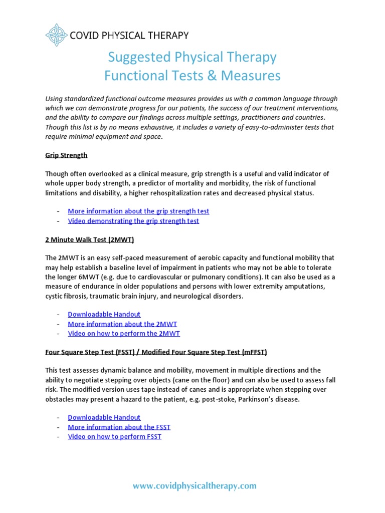 Clinical Resource Packet | PDF | Balance (Ability) | Physical Therapy