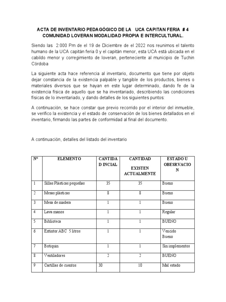 Modelo de Inventario | PDF