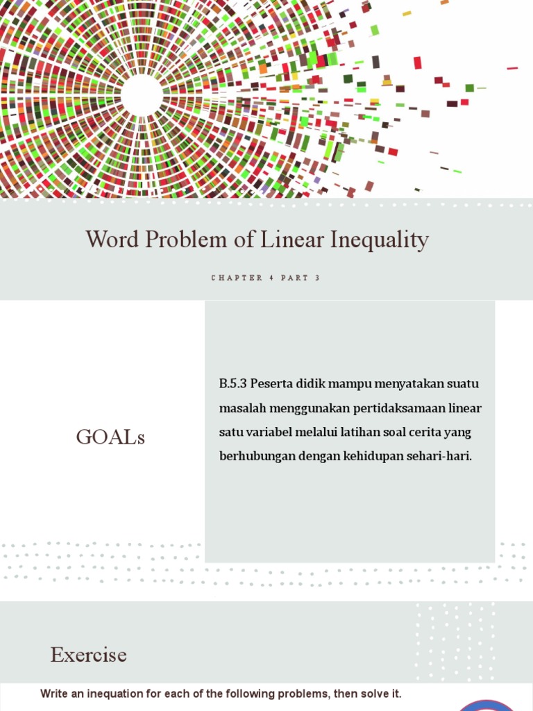 Linear Inequality Word Problems Guide | PDF