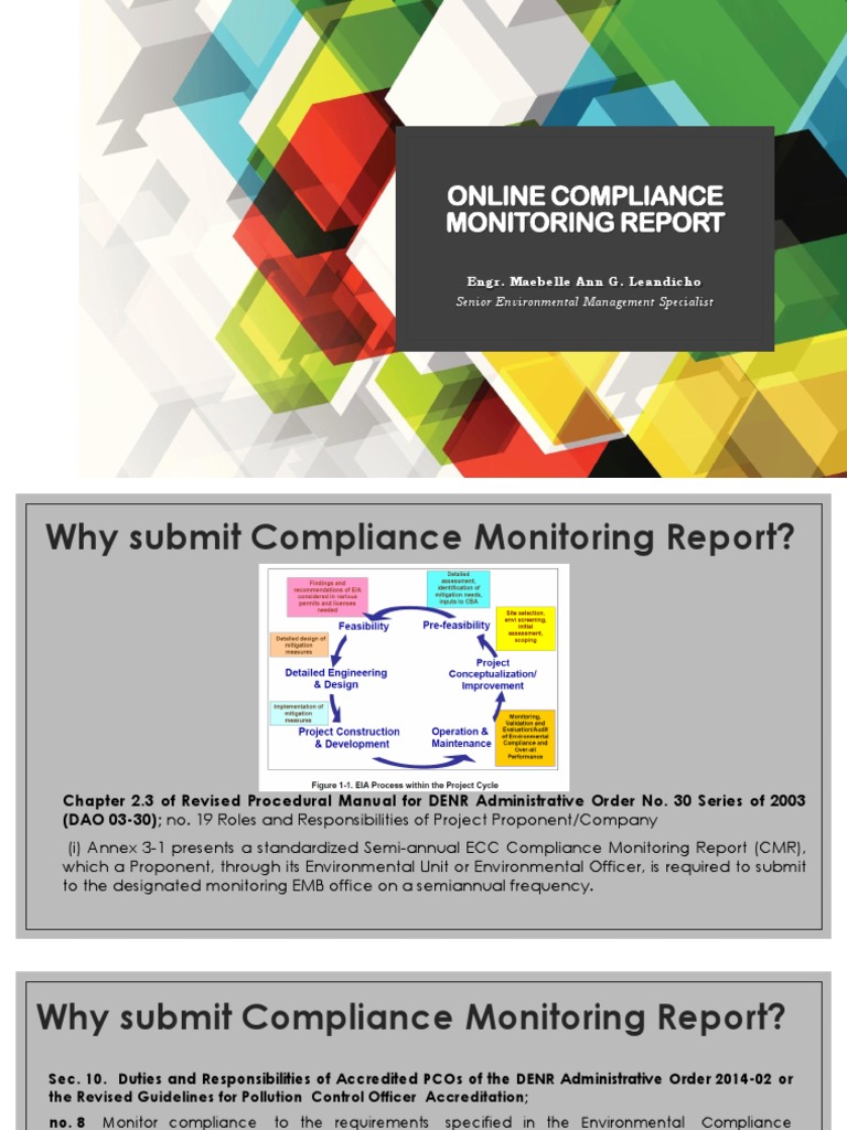 Compliance Monitoring Report (Pco Training) | PDF