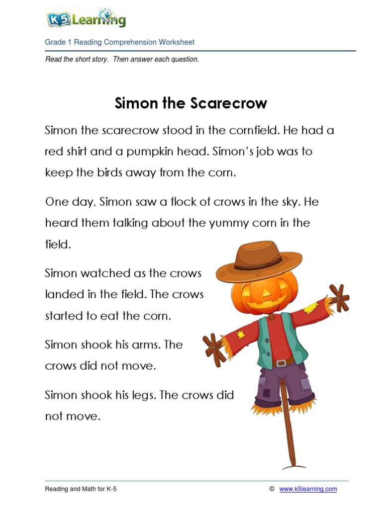 Grade 1 Story Simon The Scarecrow | PDF | Birds | Ornithology