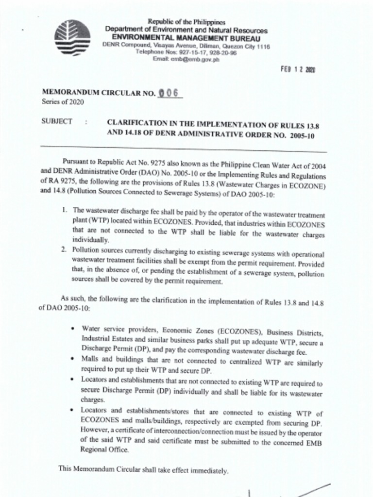 EMB MC 006 2020 Clarification in The Implementation of Rules 13.8 and ...