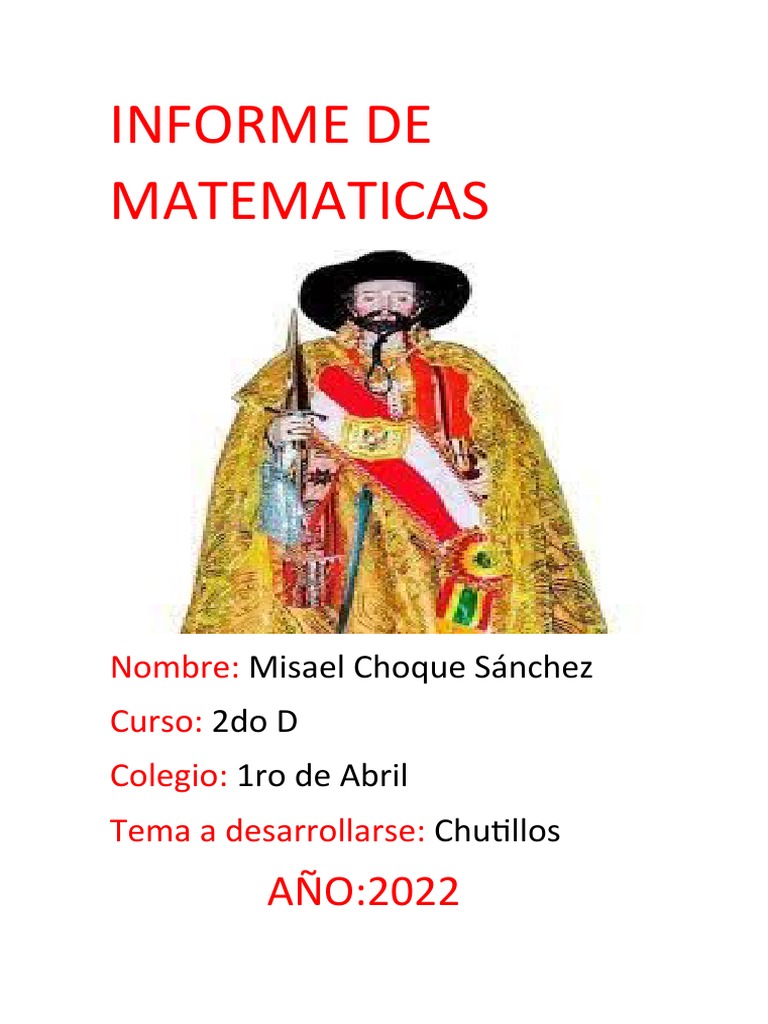 Informe de Matematicas | PDF