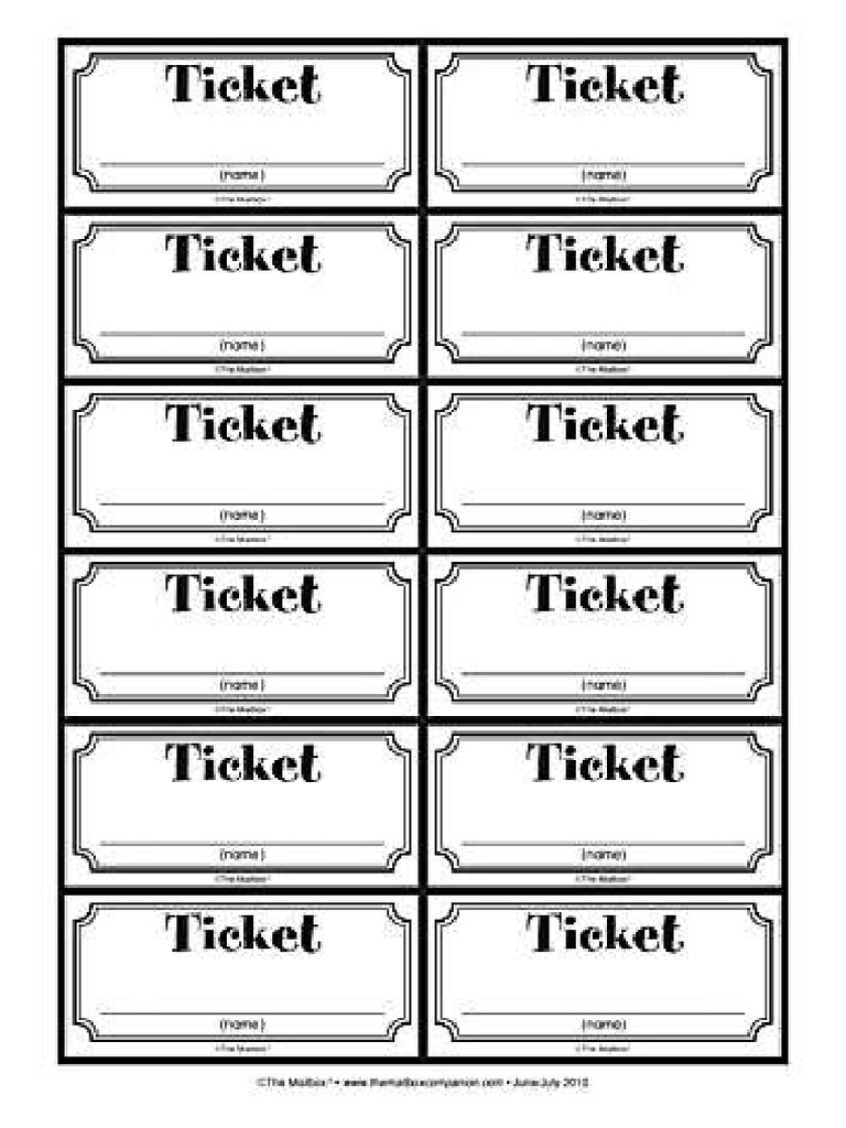 Imprimir en Hoja de Color Celeste Ticket | PDF