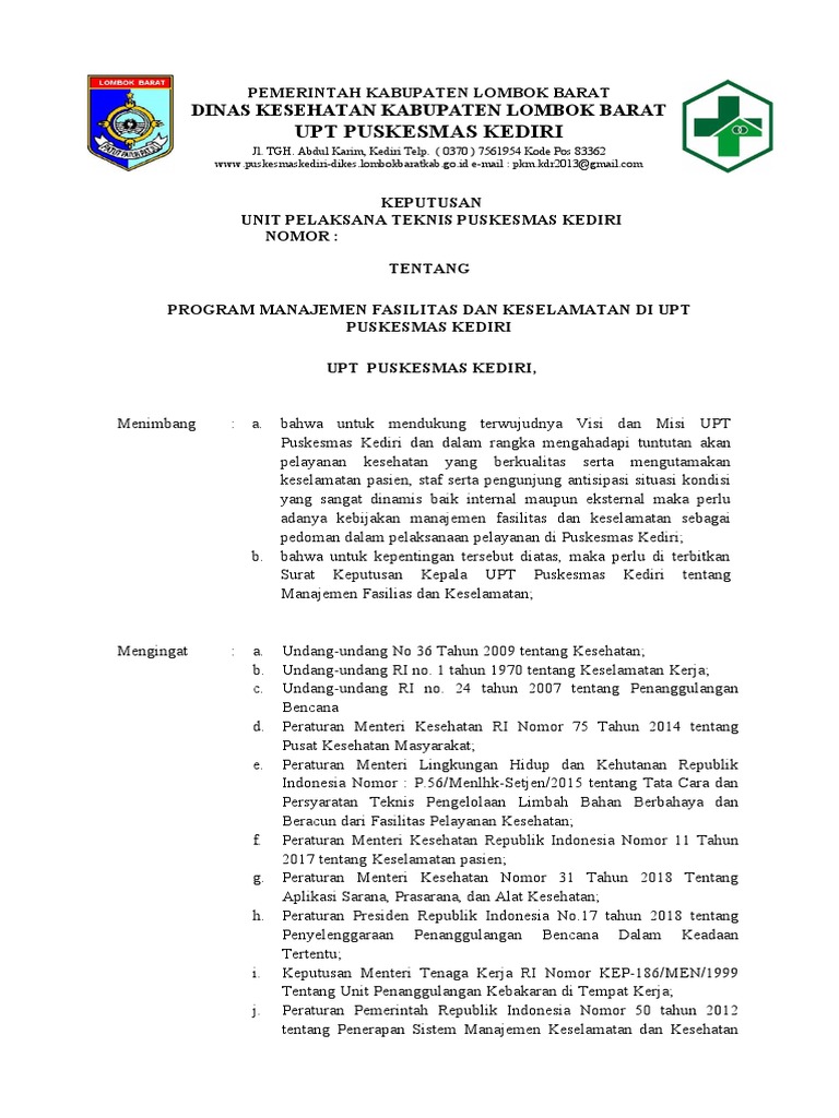 SK Penetapan Program MFK | PDF