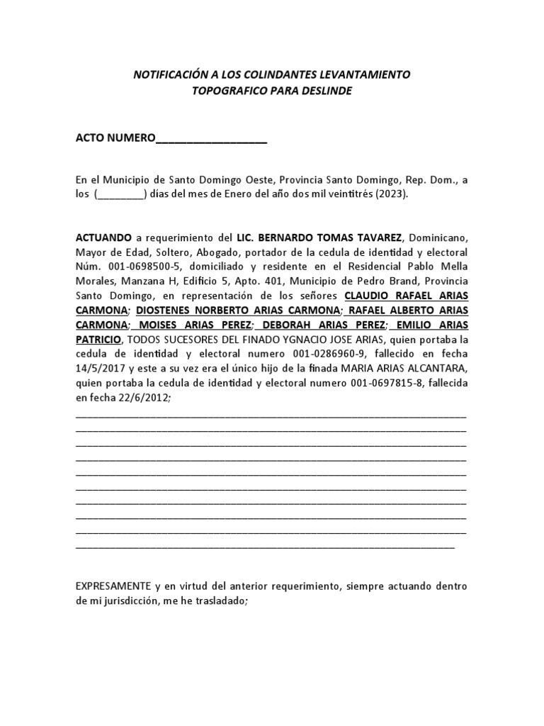 2-Notificacion A Colindantes | PDF