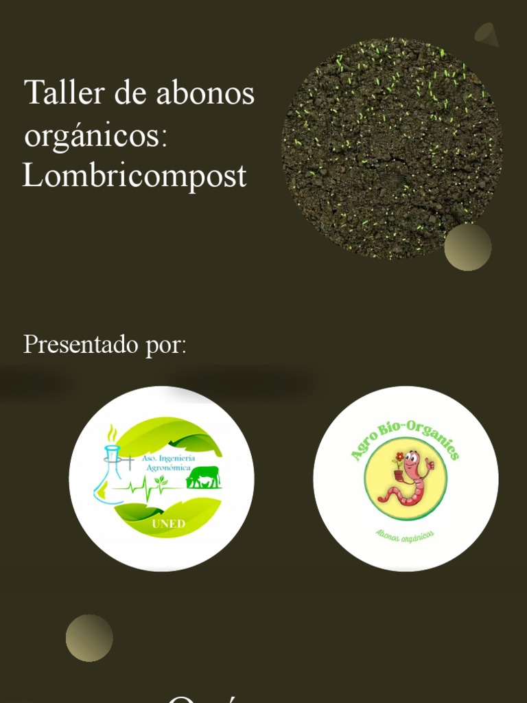 Presentación Lombricompost | PDF