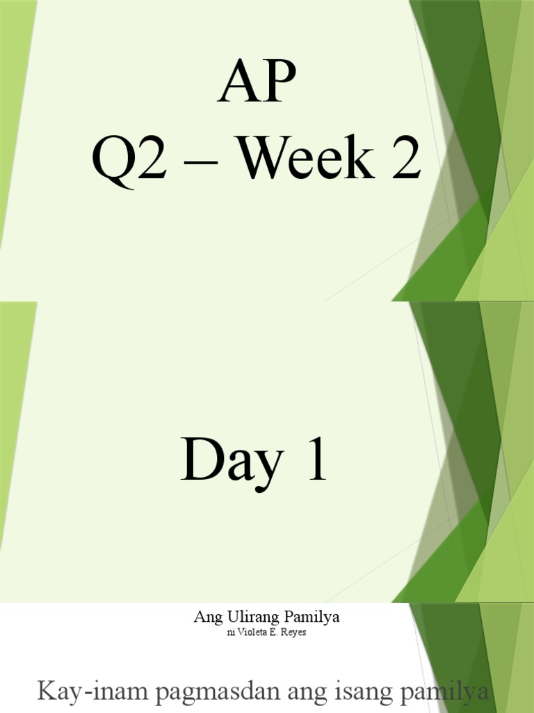 AP Q2 - Week 2 | PDF