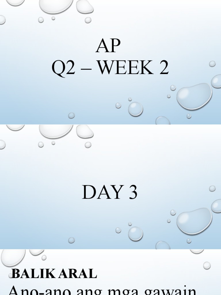 Ap 1-Q2w2-Day 3 | PDF