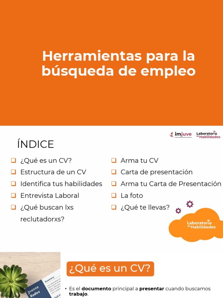 Herramientas para la búsqueda de empleo | PDF