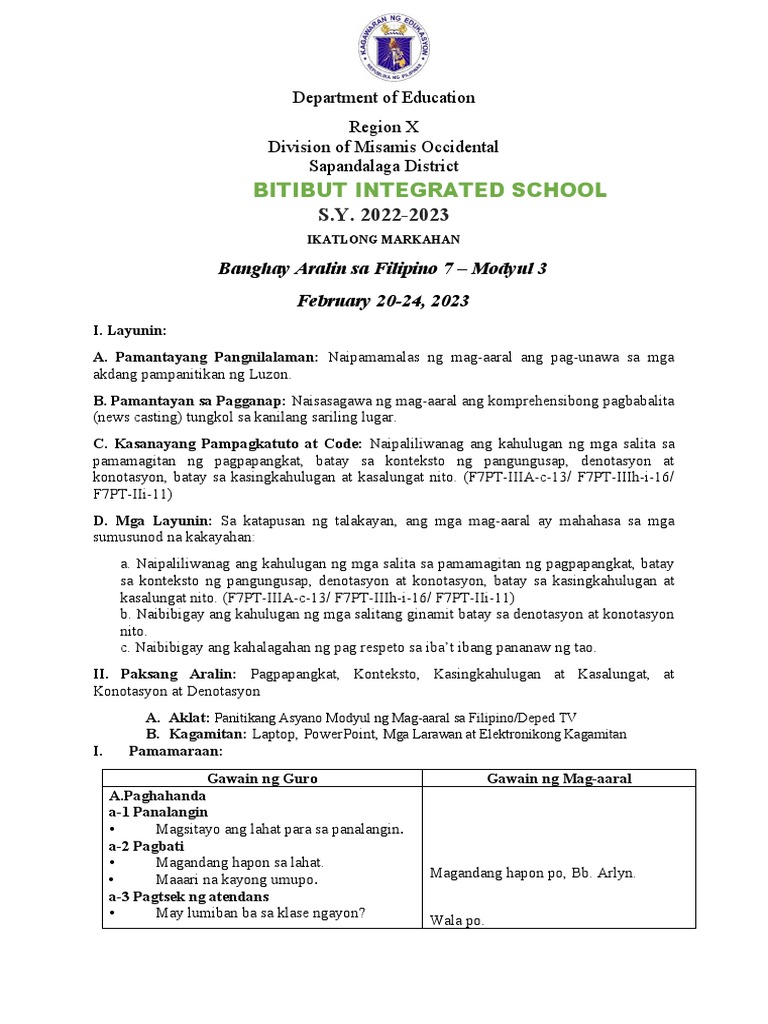 DLP- Konotasyon at Denotasyon | PDF