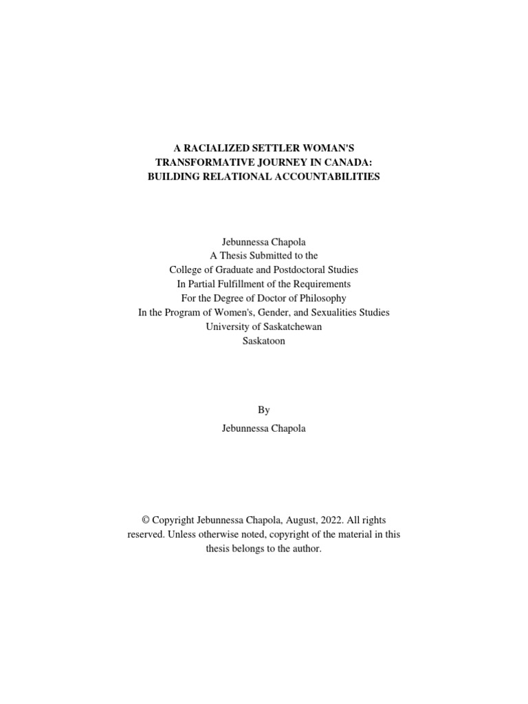 Dr. Chapola Dissertation 2022 | PDF | Thesis | Social Exclusion