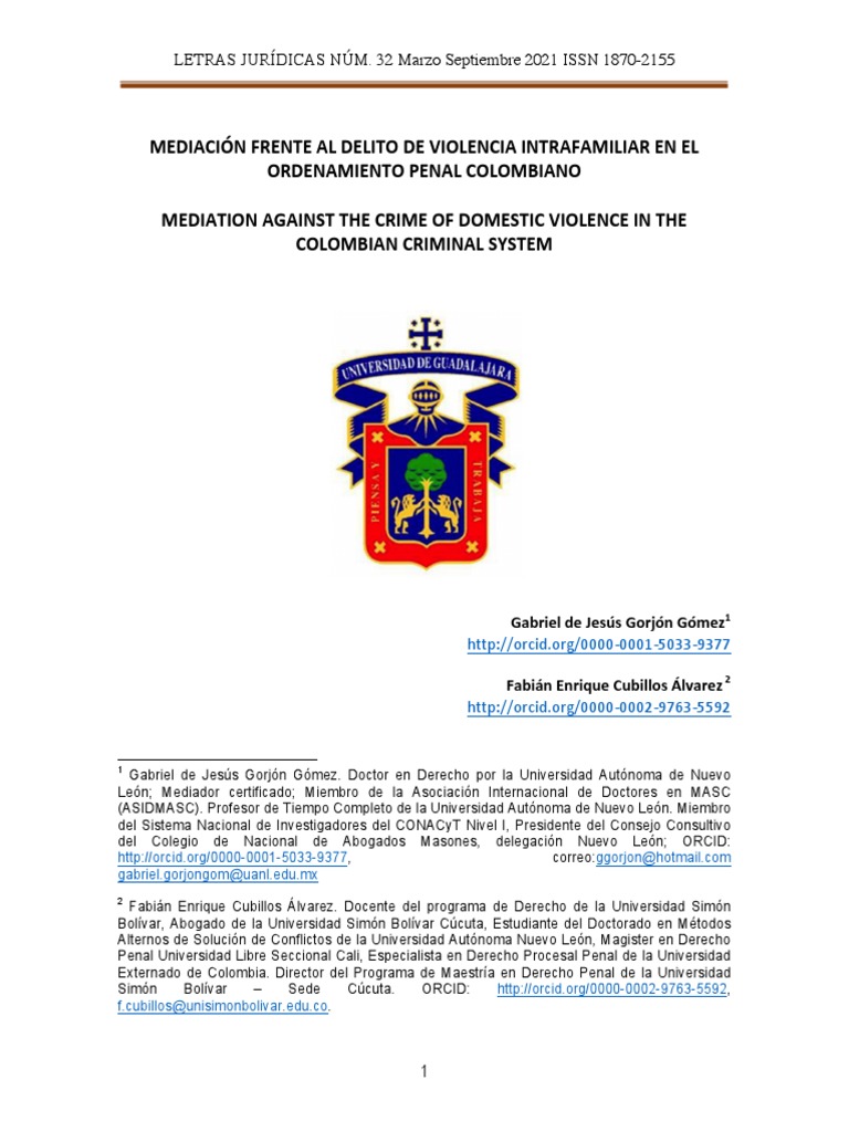 Gorjon 2 | PDF | Derecho penal | Mediación
