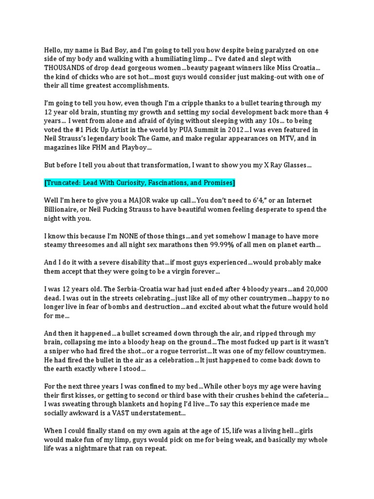 Bad Boy Letter (Partial With Emo) | PDF | Mystery, Thriller & Crime Fiction