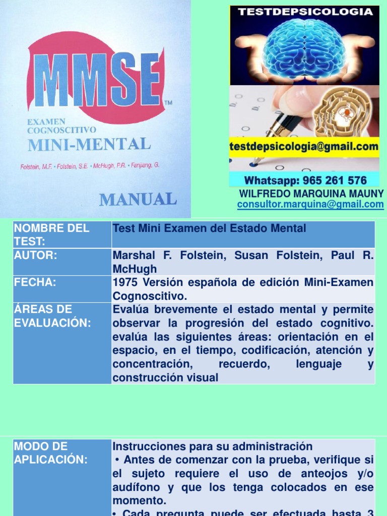 Minimental | PDF | Ciencia cognitiva | Cognición