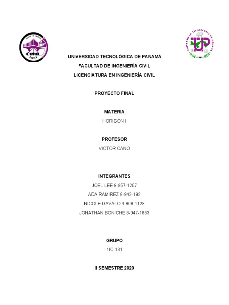 Proyecto Final | PDF | Viga (Estructura) | Hormigón