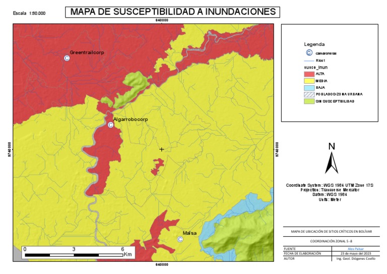 Mapa de Susceptibilidad A Inundación | PDF | Cartografía | Ciencias fisicas