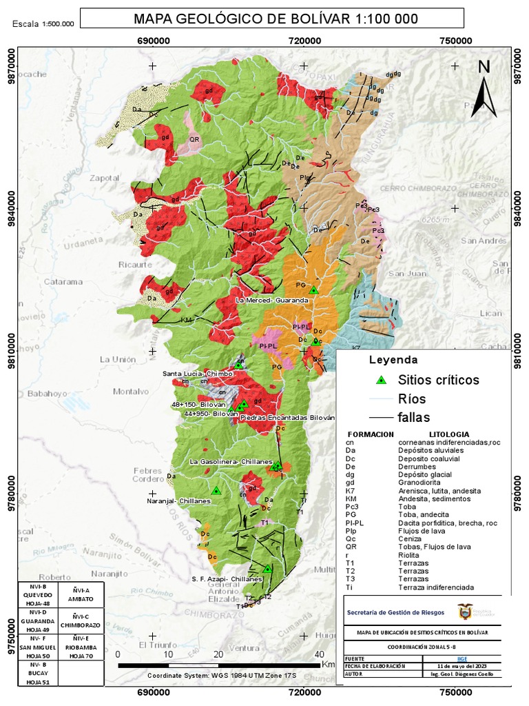 Mapa de Geológico de Bolívar | PDF