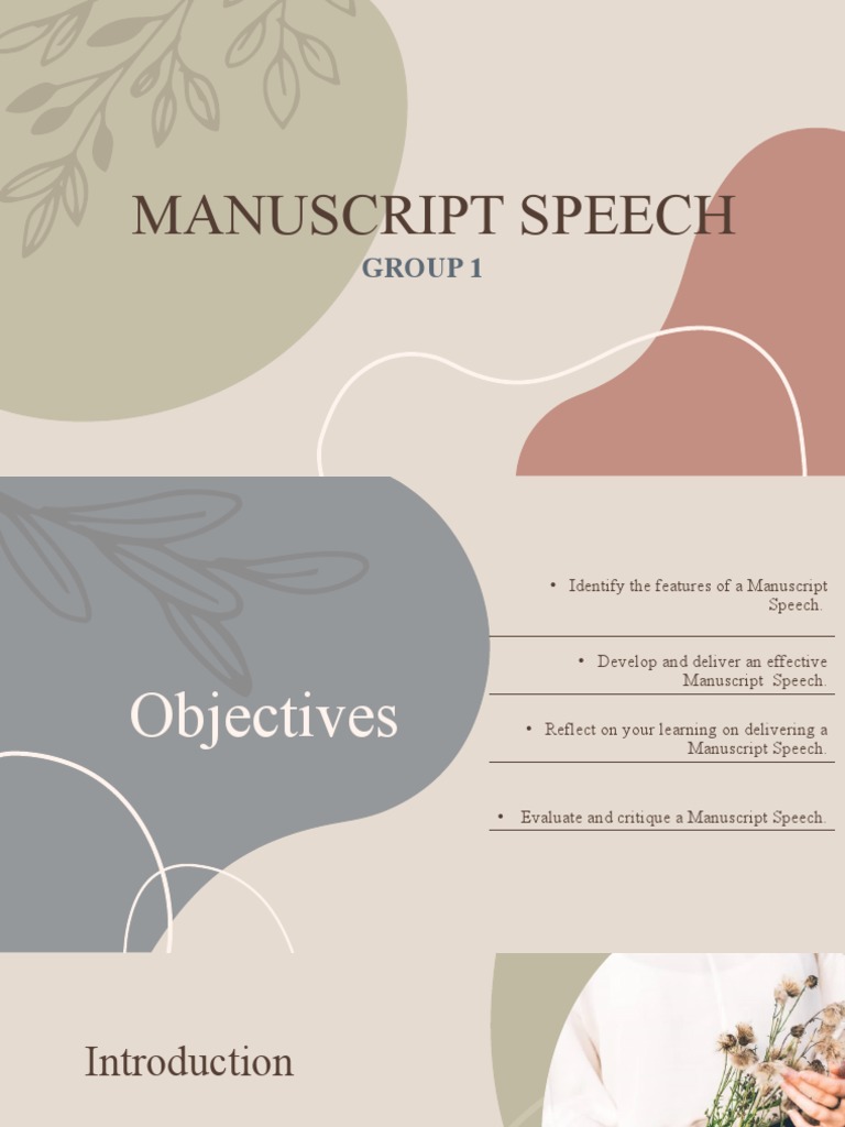 Effective Manuscript Speech Techniques | PDF