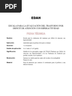 Test Edah | PDF | Desorden hiperactivo y deficit de atencion ...