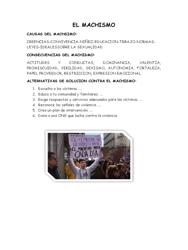 El Machismo | PDF