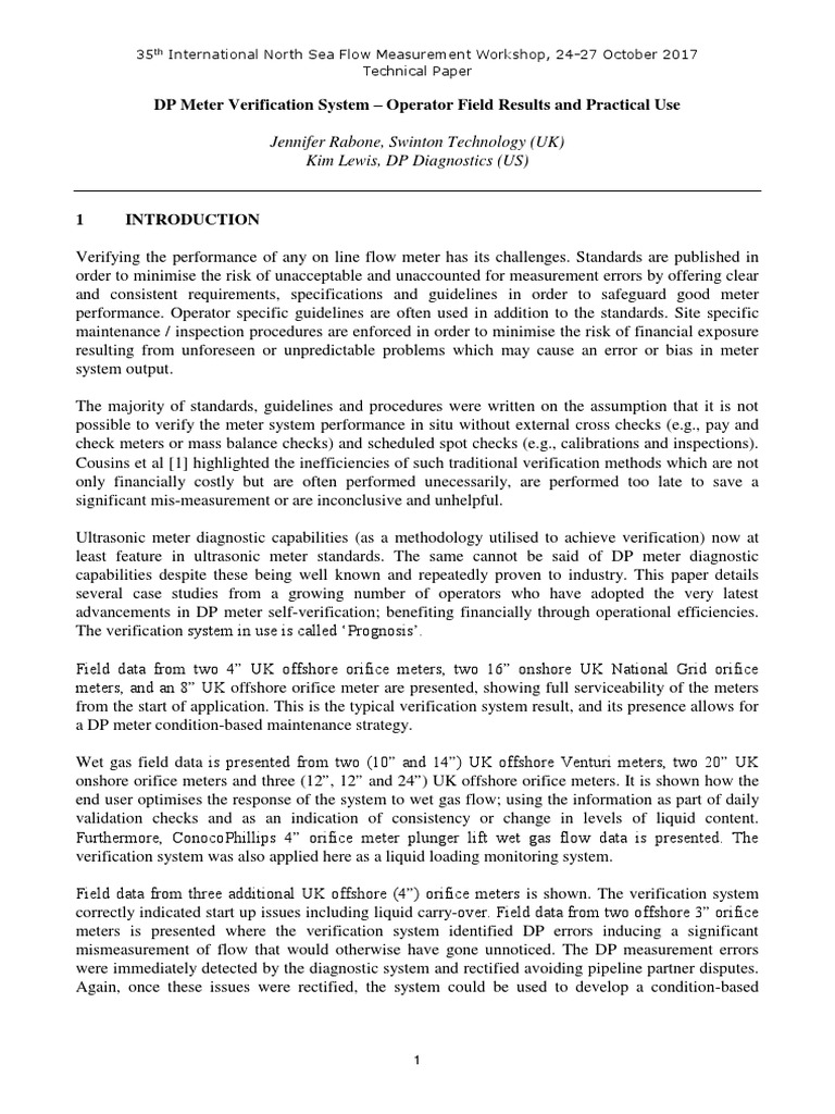 Meter Verificastion | PDF | Flow Measurement | Verification And Validation