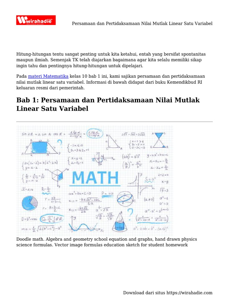 Persamaan & Pertidaksamaan Nilai Mutlak | PDF | Karier & Perkembangan | Komputer