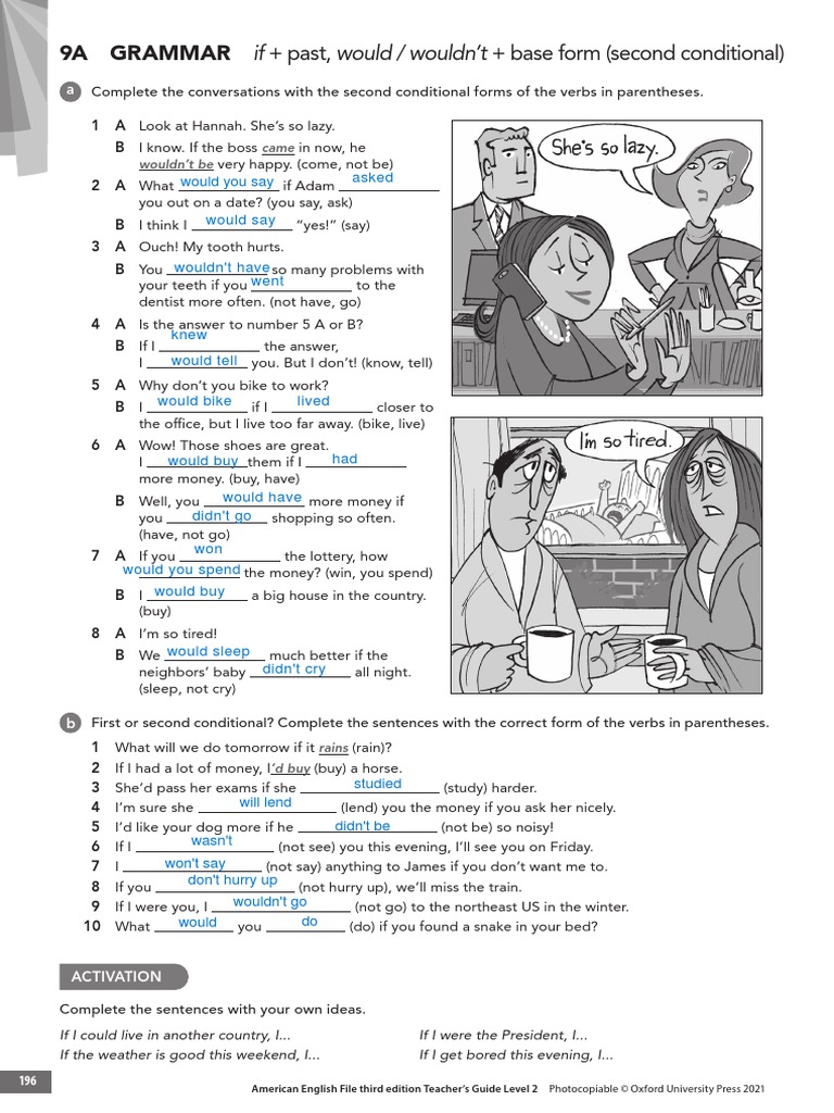 AEF3e Level 2 TG PCM Grammar 9A | PDF