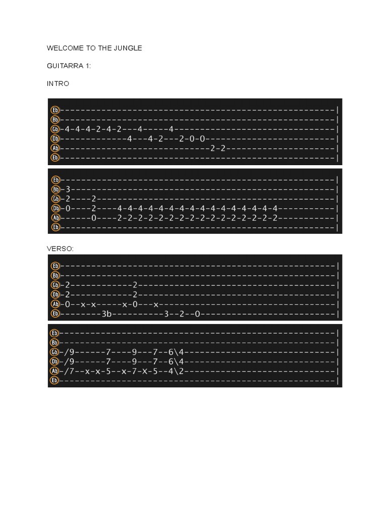 Welcome To The Jungle | PDF