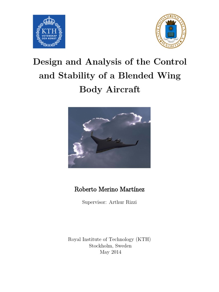 Design and Analysis of The Control and Stability of A Blended Wing Body Aircraft (PDFDrive ...