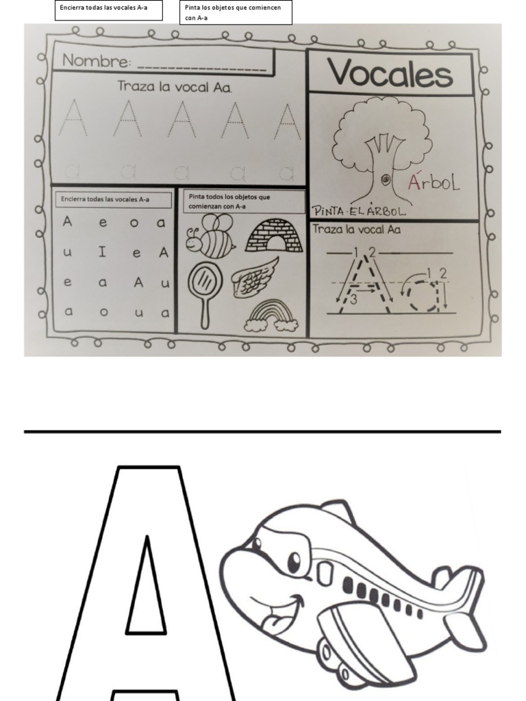 Actividades Vocal A-A | PDF