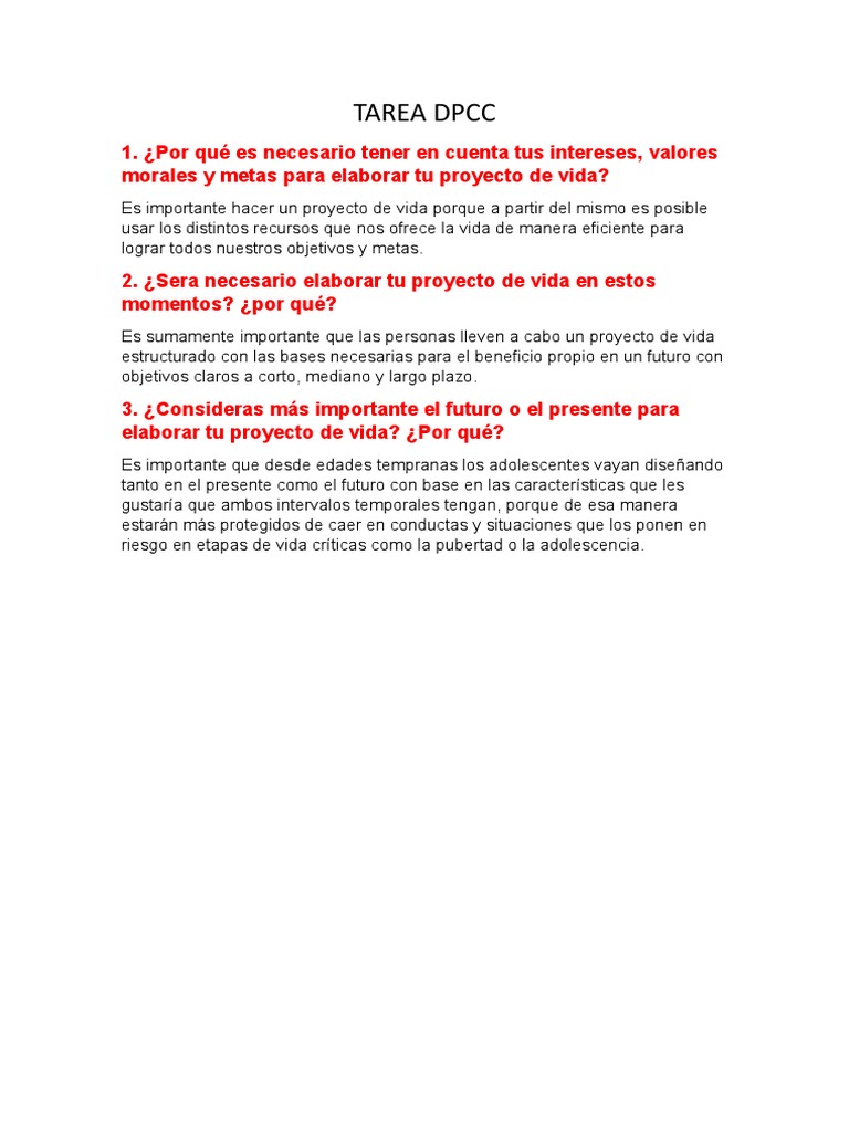 Tarea DPCC | PDF | Adolescencia