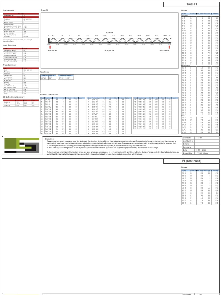 1177 01 Level 2 Floor Trusses | PDF | Truss | Building Engineering