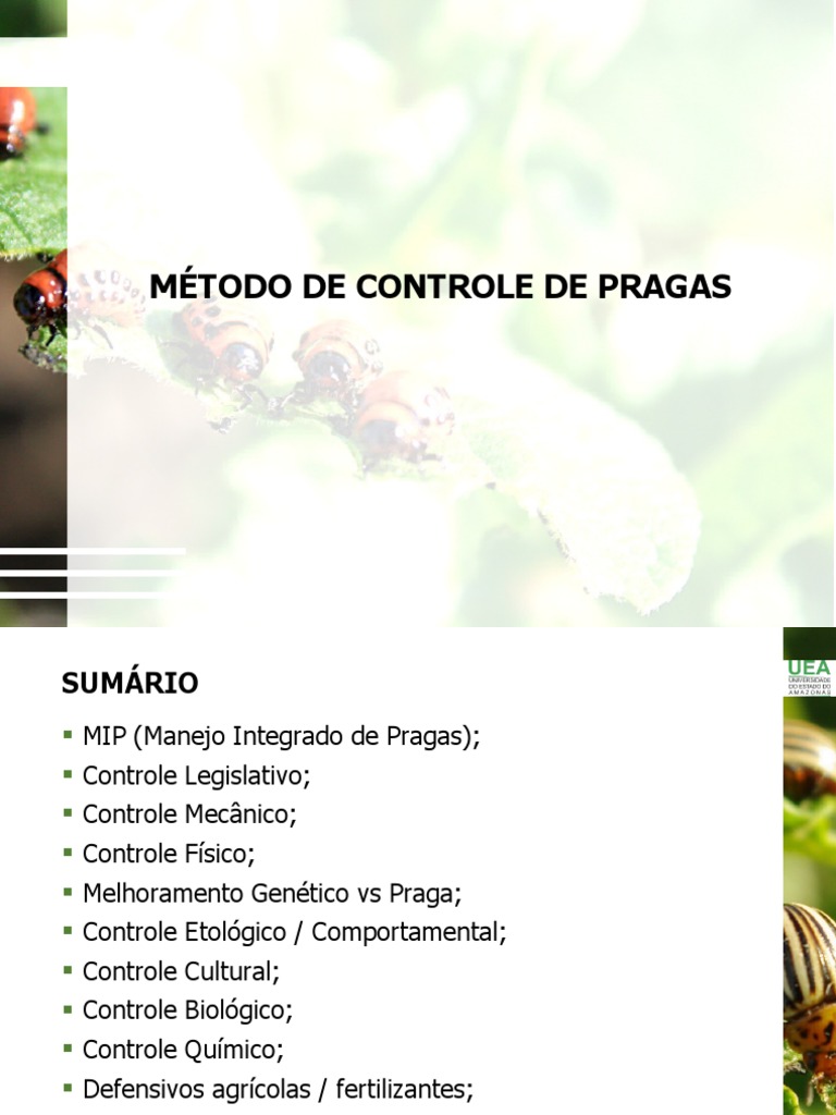 Métodos de Controle de Pragas Agrícolas | PDF | Agricultura