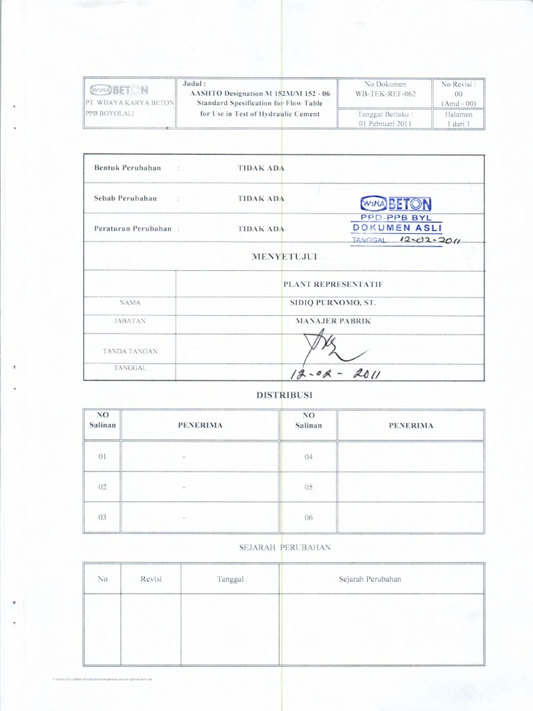 Aashto Designation M 152 M - M 152-06 Standard Specification For Flow ...