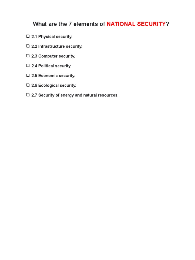 nATIONAL sECURITY | PDF | Computers