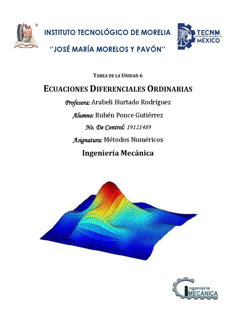Tarea U6 Met Num - Merged - Compressed | PDF | Calculo diferencial | Matemáticas De La Computación