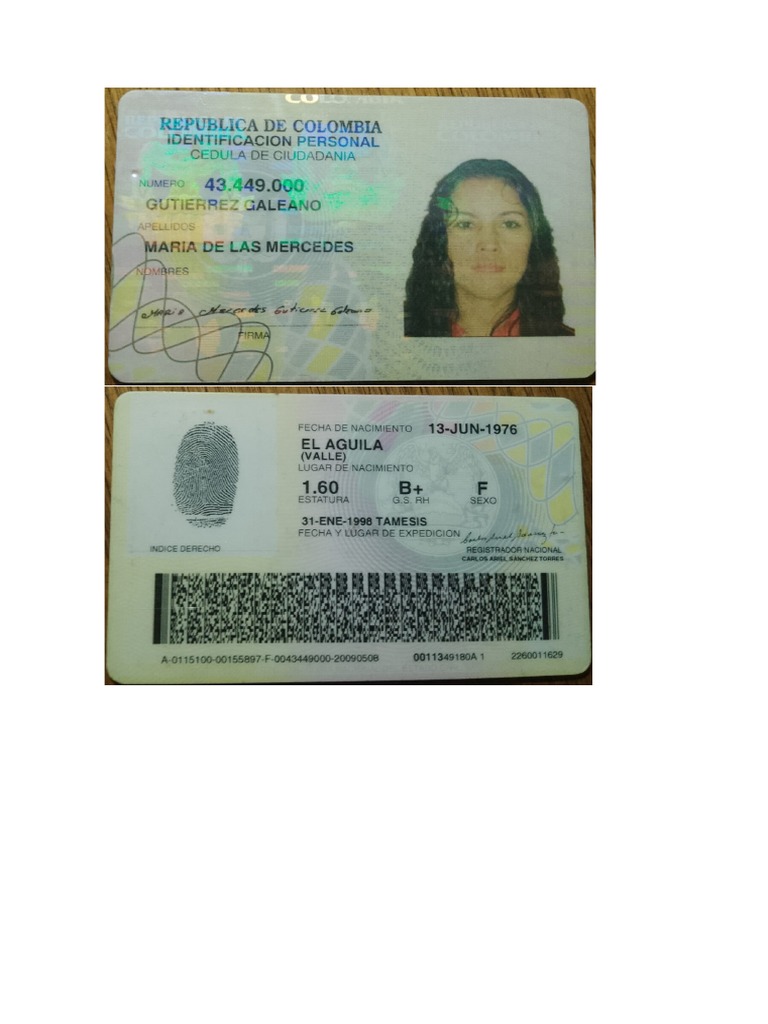 Cedula Mamá de Mao | PDF