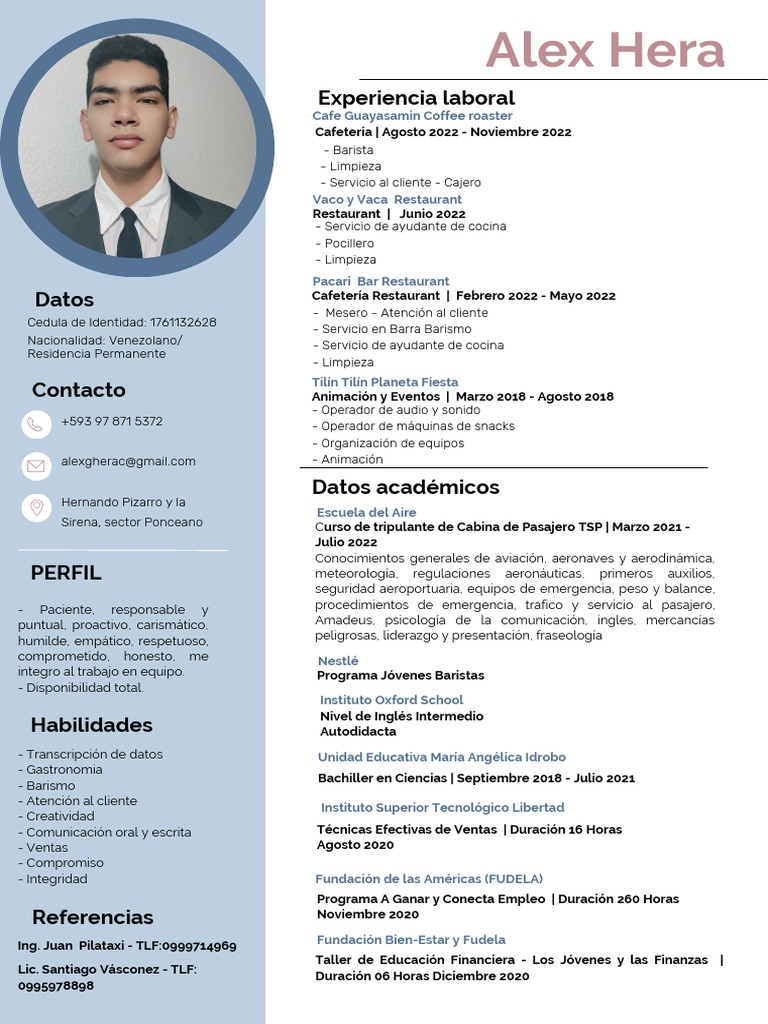 2023 Currículum Alex Hera | PDF