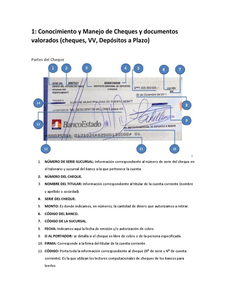 Manual de Cheques V2 | PDF | Cheque | Bancos
