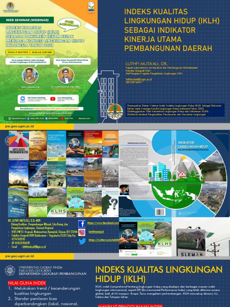 Materi Webinar IKLH - Luthfi C UGM | PDF