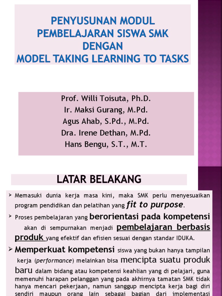 2 Revisi Kerangka Modul SMK 2023 | PDF