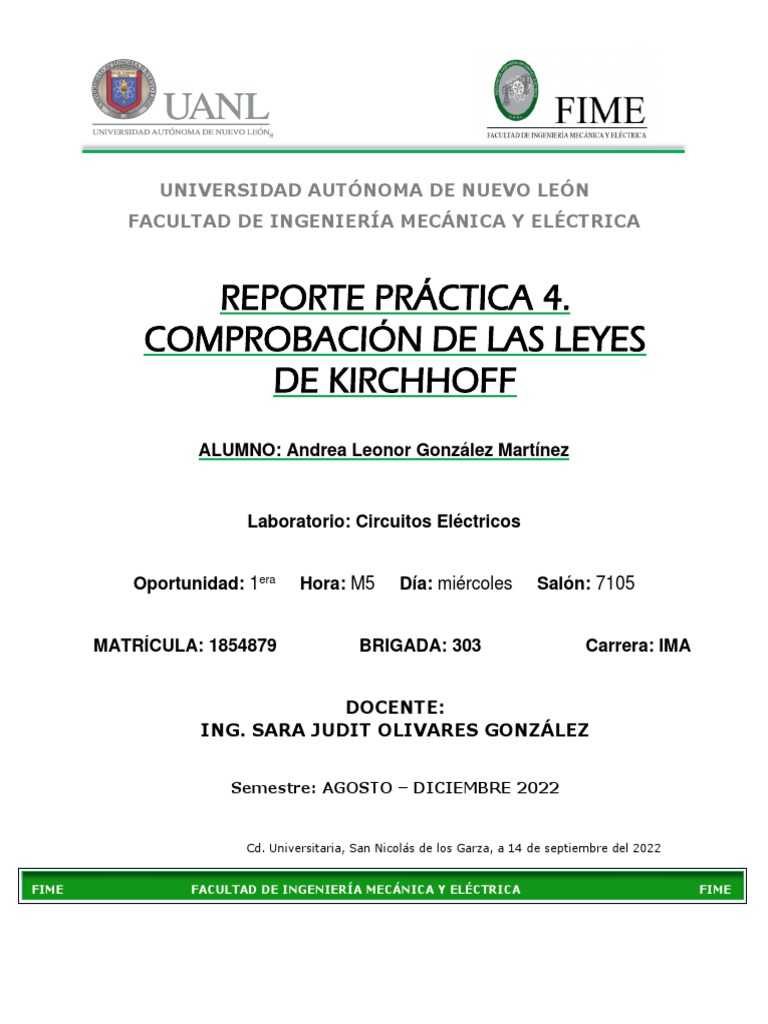 Práctica 4 Circuitos Eléctricos Pdf