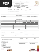 Anexo 3. Solicitud de Inscripción o Reinscripción - 114253 | PDF