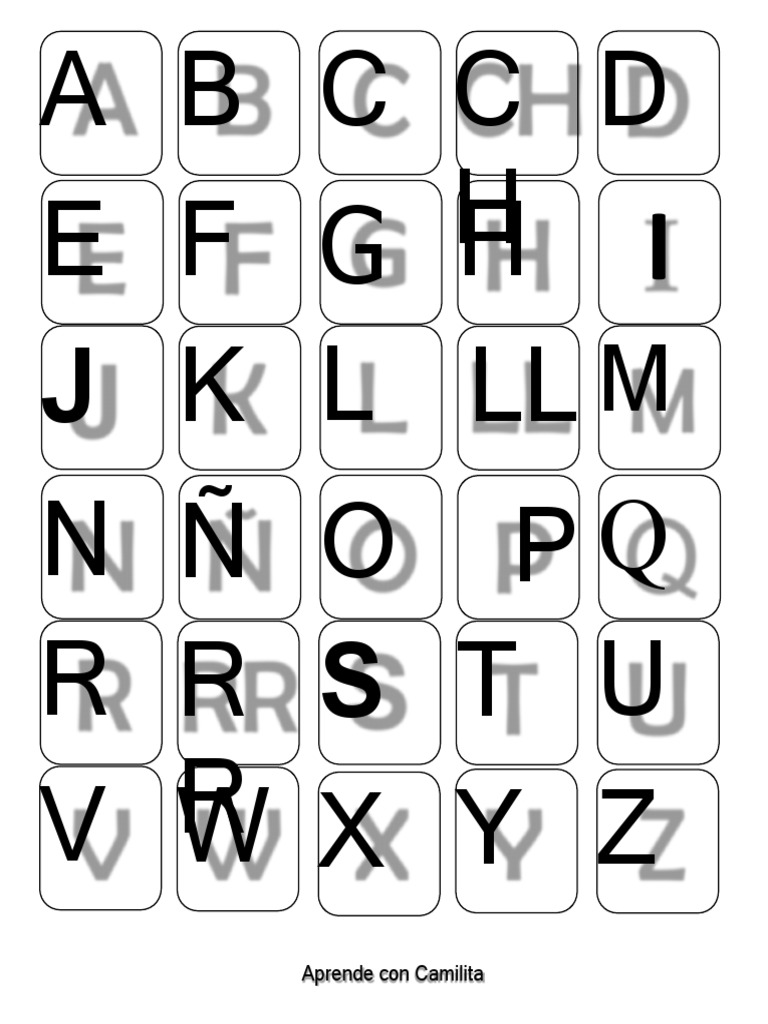 ABECEDARIO MOVIL Aprende Con Camilta | PDF