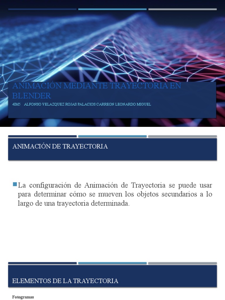 Animación de Trayectoria en Blender | PDF | Métodos y materiales de ...