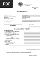 Trip Ticket | PDF | Land Vehicles | Road Transport