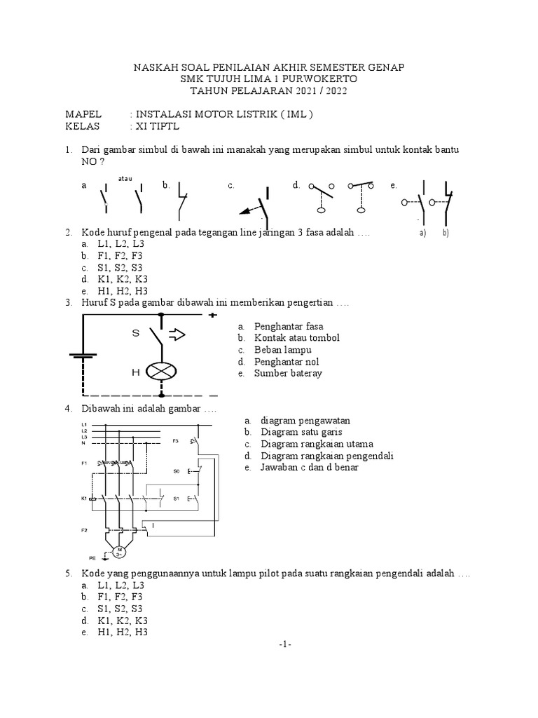 Soal Pas Genap Iml Xi 2022 | PDF